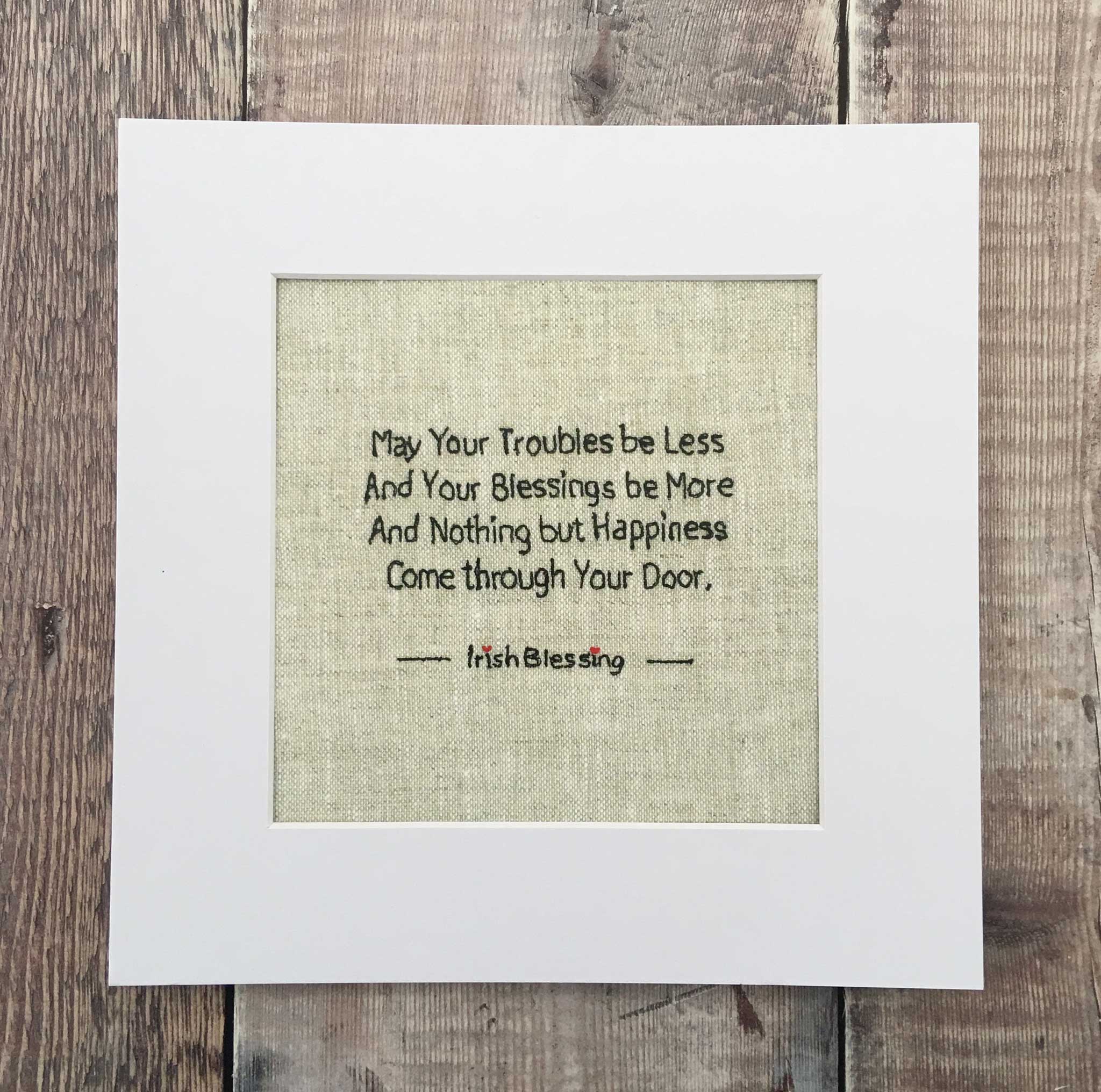 May Your Troubles Be Less .. Irish Blessing Print – Linen Lane